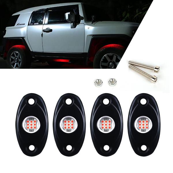 商品名:  Nowkont 4 PCS Car Underbody LED Decorative Lamp, 2.7" x 1.2" IP67 Waterproof and Dustproof High Brightness Persona...