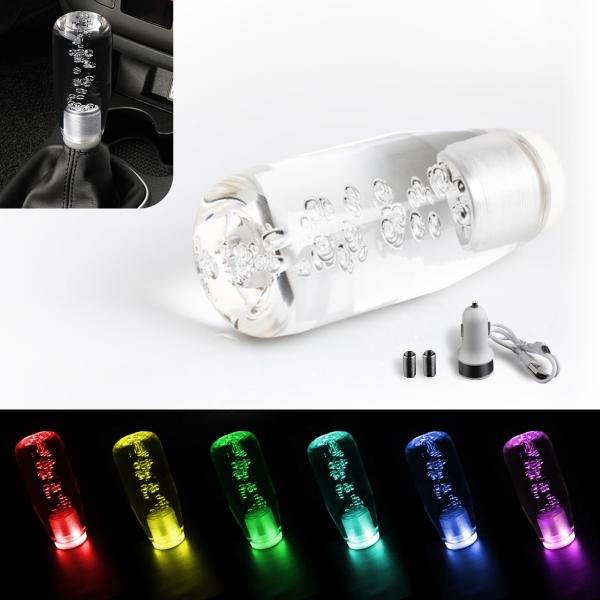 商品名:  nodteem 1 PC Car LED Light-Emitting Crystal Gear Shift Head, 3.93" Colorful Light Crystal Bubble Gear Head, Person...