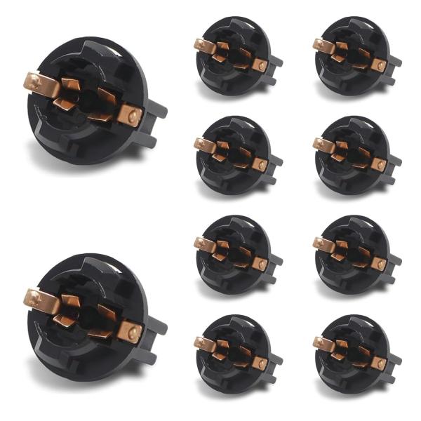 商品名: Sephile 10個 T10 車用計器ライトソケット交換用 ポータブル車両読書灯ホルダー ユニバーサル自動車用サンルーフライトアダプターアクセサリー トラックSUV車用 (ブラック) Sephile 10 PCS T10 Car...