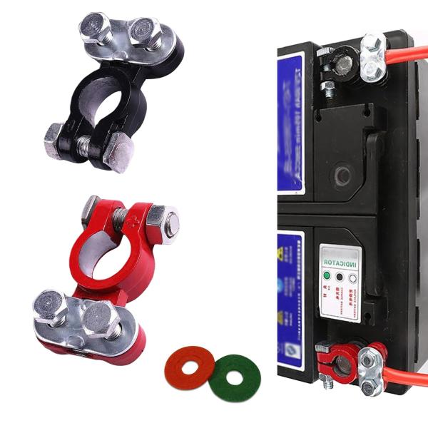 商品名: Sephile カーケーブルターミナルコネクター 2個 ワッシャー2個付き 防水 耐久性 メタル マイナス ポジティブ 車両ターミナル アクセサリー ほとんどの車に対応 ユニバーサルシールコネクタ (シルバー) Sephile 2...