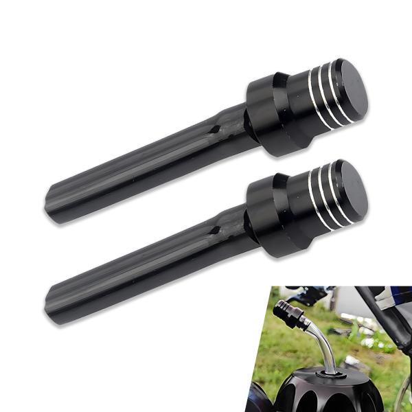 商品名: Sephile オートバイ燃料タンクバルブシールキャップ 2個 2.75インチ x 0.47インチ 防水 耐久性 金属製車両ベントチューブカバー ユニバーサルポータブル自動車エアベントアクセサリー モトクロスATV用 (ブラック)...