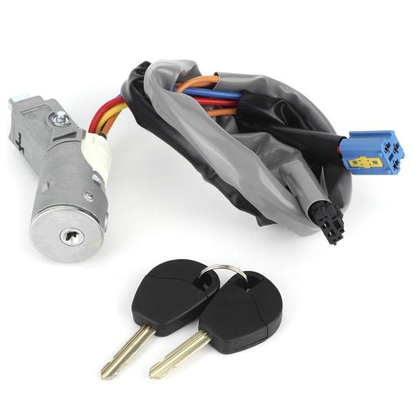 商品名:  Ignition Lock Cylinder, Iron ABS Aluminum Alloy Ignition Switch Replacement Ignition Lock Cylinder With Key with 2...