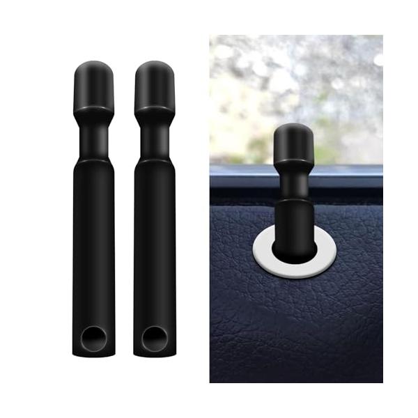 商品名: qboonpt 2個 車のドアロックノブ FODZ-5421850-A インテリアドアロックノブ ポスト プルピン 装飾 交換用アクセサリー 自動車内装フロントリアドアノブカバー フォードエクスプローラーF-150用 qboonp...