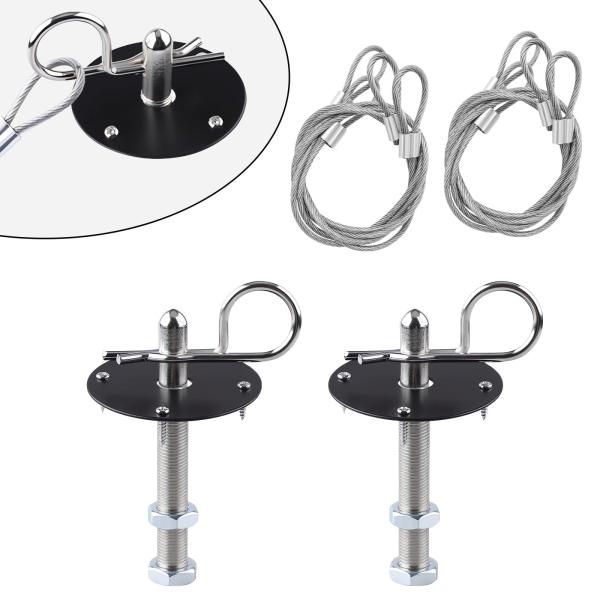 商品名:  Yourkar Hood Pins Kit for Car, Stainless Steel Hood Pin Plate Lock Clip Kit for Modified Vehicles, Universal Engin...