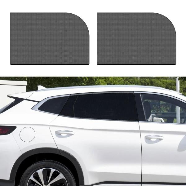 商品名: RGOAANC カーウィンドウシェード 2個 カーウィンドウスクリーンカバー オートサイドウィンドウサンシェード 熱と紫外線をブロックする カーアクセサリー 通気性 メッシュウィンドウカバー 車用 ユニバーサル (SUVバック) ...