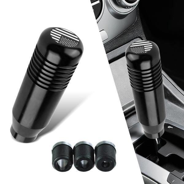 商品名: Nowkont カーシフトノブカバー 1個 3.35インチ 合金 滑らか 傷防止 ギアレバーヘッド 3スレッドアダプター付き 握りやすいシフトノブ装飾 ほとんどのマニュアルトランスミッション車に対応 (ブラック) Nowkont ...