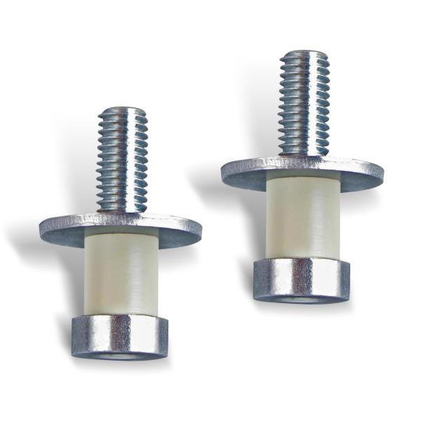 商品名: icykale フロントドアロック ストライカーアダプター 2個 メタルドアロックボルト + ワッシャー + ゴム管状ガスケット コンプリートパーツ ドアフロントボルト固定ピンアクセサリー ほとんどのトラック SUV 車 (シルバ...