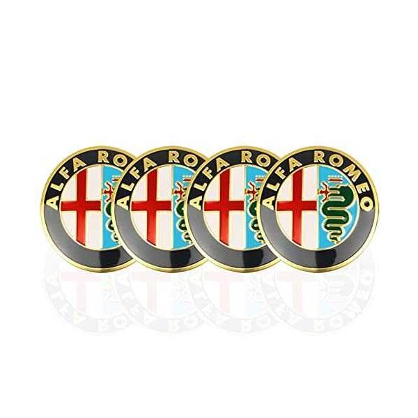商品名:  DAPHGL 4pcs Car Hub Caps for Alfa Romeo Sportiva Giulia Stelvio Mito Giulietta Tonale, Auto Wheel Center Cover Sun...