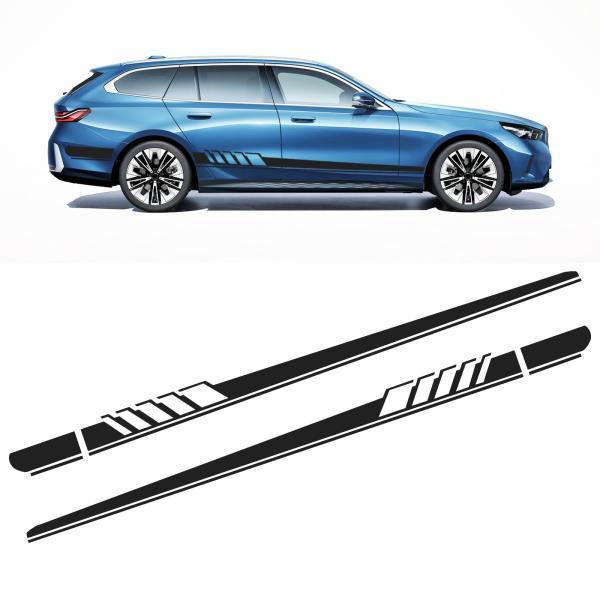 商品名:  Sephile 2 PCS Car Body Side Skirt Sticker, 88.58" x 4.52" Personalized Racing Stripe Reflective Sticker, Decorativ...