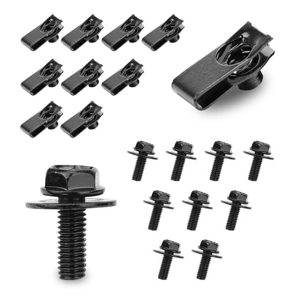 商品名:  Sephile 20 PCS Car Hood Protector Fixing Kit, Extruded U-Nuts + Body Bolts Body Fender Bumper Radiator Cover Panel...
