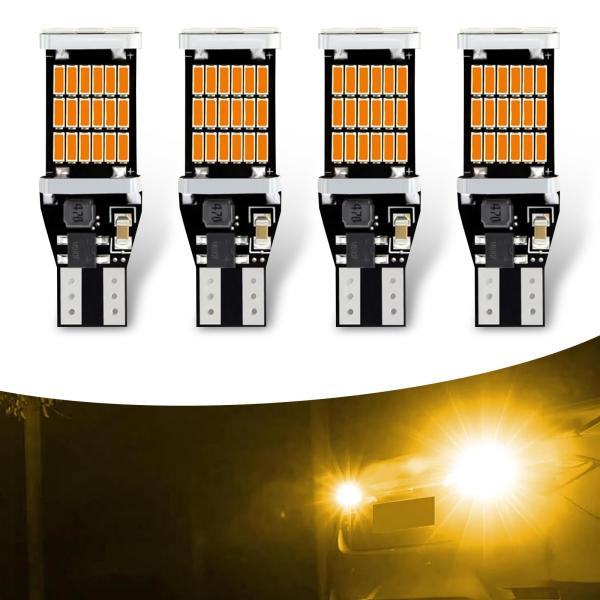 商品名:  Sephile 4 PCS T15 Car LED High-bright Brake Light, 4014-45SMD 6500K 800LM Canbus Decoding Bulb, 360-degree No Dead...