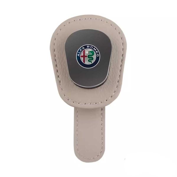 商品名:  DAPHGL Car Sunglasses Holder for Alfa Romeo 155 156 159 Mito Giulia, Magnetic Leather Eyeglass Hanger Clip for Car...