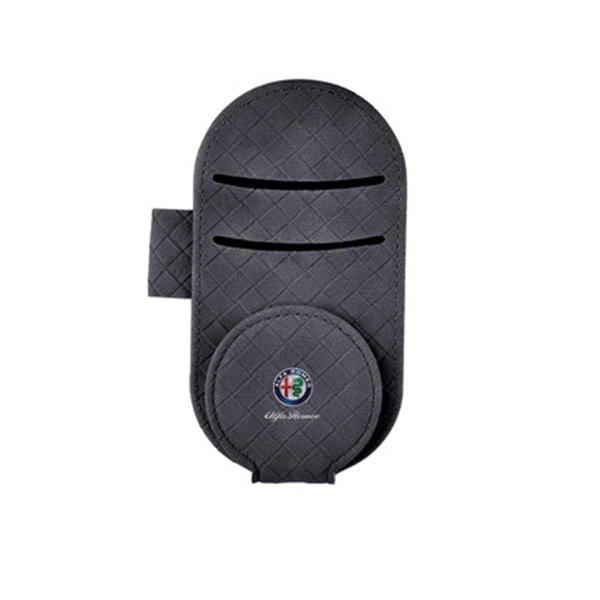 商品名:  DAPHGL Car Sunglasses Holder for Alfa Romeo 159 147 156 Giulietta 147 159 Mito, Magnetic Leather Eyeglass Hanger C...