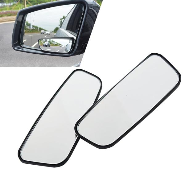 商品名:  JawGrew 2 PCS Car Rectangular Rearview Wide Angle Add-on Mirror, 3.74" x 1.41" Adjustable Angle Curved Parking HD ...