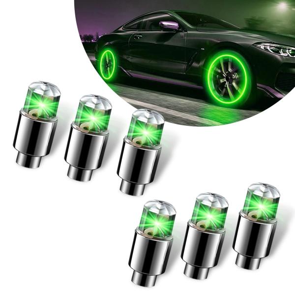 商品名: Sephile 6個 車用タイヤバルブライト 振動センサー呼吸フラッシュライト 自動修正アクセサリー ほとんどの車用(グリーン) Sephile 6 PCS Car Tire Valve Light, Vibration Sens...