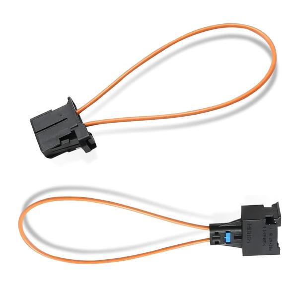 商品名: jokormo 車用光ファイバーリングアンプオーディオテストリング、オスとメスのループ光ファイバー短絡テストリング、交換用OEMパーツ1394916アクセサリー、ほとんどの車に対応 (ブラック) jokormo 2 PCS Car...