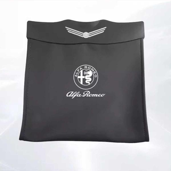 商品名:  DAPHGL Smart LED Car Trash Can for Alfa Romeo Sportiva Giulia Stelvio Mito Giulietta Tonale, Water Resistant Garba...