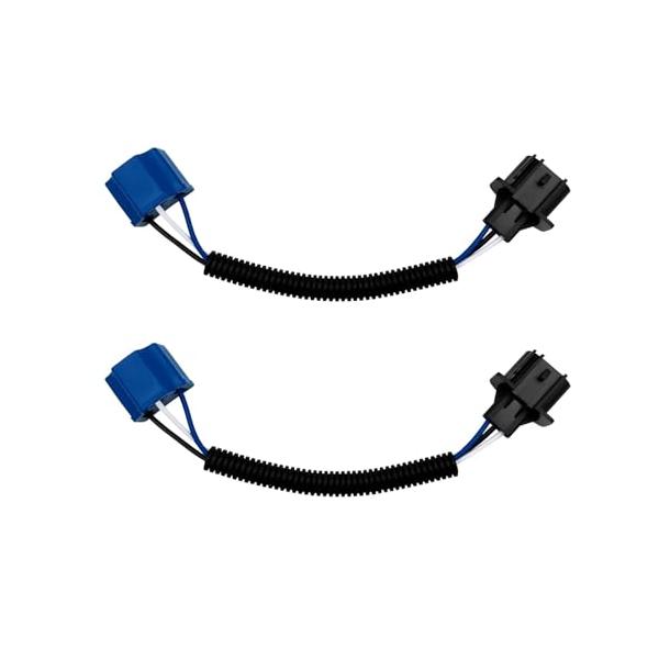 商品名: Sodcay 車用H4~H13電球変換ハーネス、9.45インチセラミック高温ソケットコネクタ、オスとメスのプラグアダプター、ほとんどの車にユニバーサル電球プラグアンドプレイ配線済み(ブラック) Sodcay 2 PCS Car H...