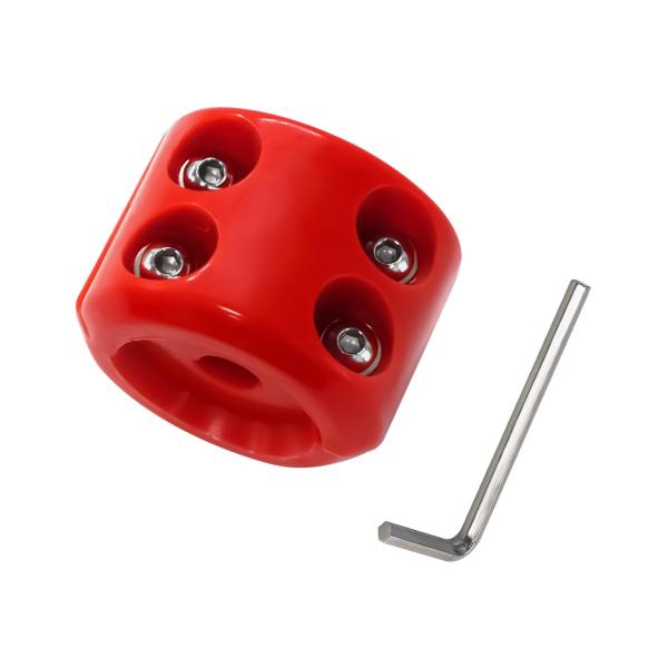 商品名: ongfuwu 自動車用ラバーウインチストッパー ATV UTVトラック用、ケーブルセーバーフックストッパーライン、合成ロープ用、バンプショックセーバーダンパー、ステンレススチールネジとナット付き(レッド) ongfuwu Car...