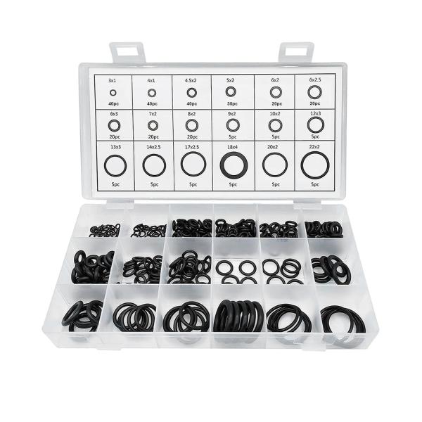 商品名: Yourkar 225個 ゴムリング詰め合わせキット 耐熱&amp;耐腐食性Oリング 18サイズ Oリングシールラバーワッシャーセット 自動車ホームワークショップ、カーアクセサリー用 Yourkar 225 PCS Rubber ...