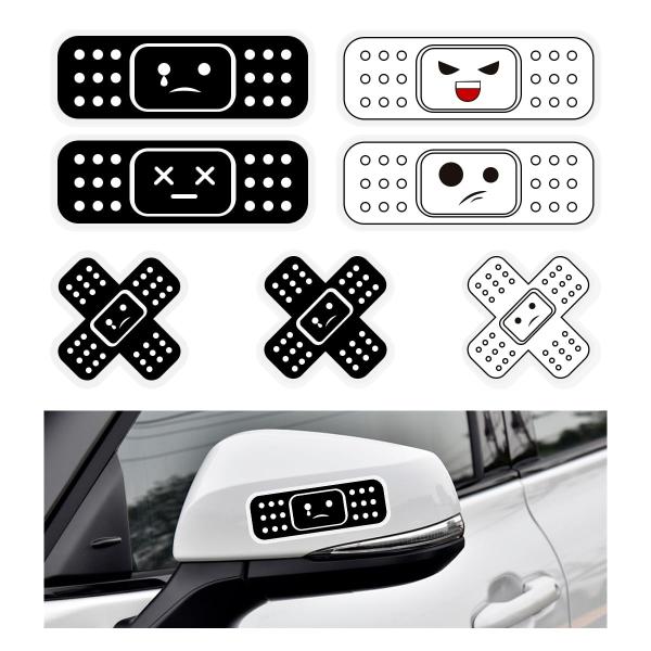 商品名:  Suvnie Car Cartoon Decals, Strip &amp; Cross Funny Bandage Auto Stickers with UV Protection, Waterproof Self-Adhes...