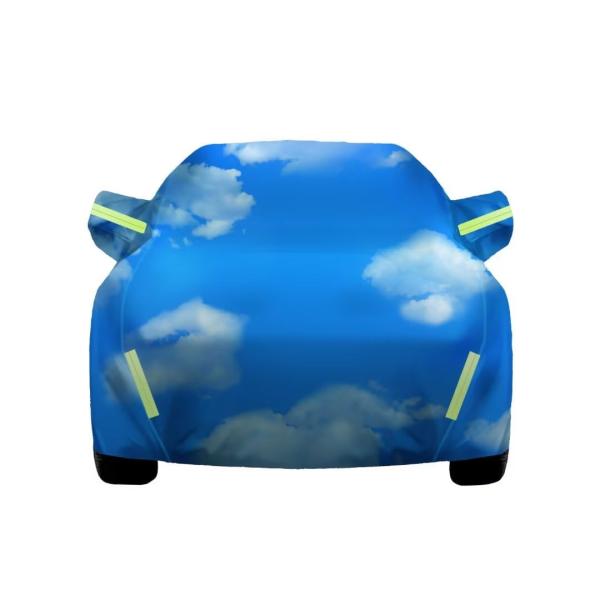 商品名:  Car Cover Waterproof Compatible with Renault Scenic RX4 1996-2003,blue sky and white clouds waterproof and snowpro...