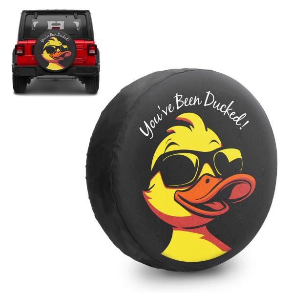 商品名: OYIXIO 防水PUレザースペアタイヤカバー、直径31.5インチ~33インチの17インチダックタイヤカバー、JL、JK、トレーラー、RV、SUV、トラックに適しています(イエロー) OYIXIO Waterproof PU Le...