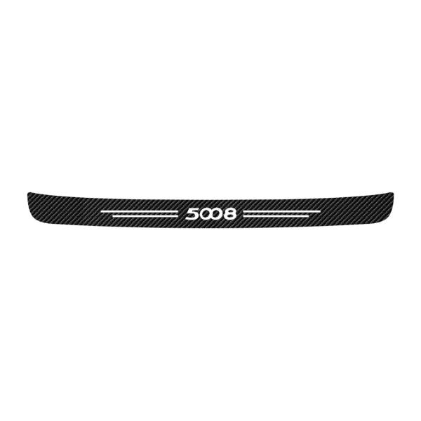 商品名:  Rear Bumper Protector Car Trunk Plate Film Fit for Peugeot 5008 Car Accessories Leather Car Rear Bumper Stickersブラ...