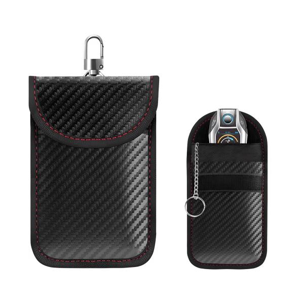 商品名:  Sylvil Faraday Bag, Carbon Fiber Faraday Key Fob Protector for Phones &amp; Laptop &amp; Car Keys &amp; Tablets, A...
