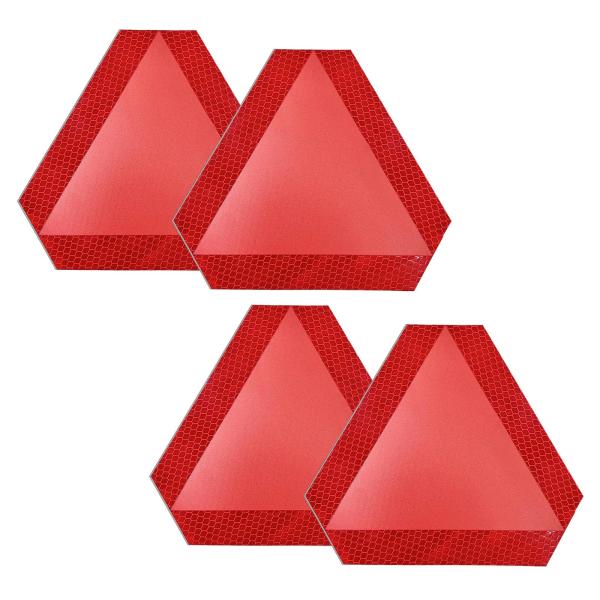 商品名:  Sylvil 4 PCS Slow Moving Vehicle Sign, 8×7 Inches Reflective Slow Moving Vehicle Triangle Sticker, Diamond Grade R...