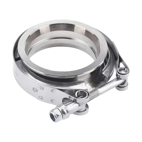 商品名:  Osilly 2.5 Inch Car V Band Clamp with Male Female Flange Assembly, Stainless Steel Quick Release Vehicle Exhaust V...