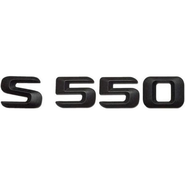 商品名: ABS 3D マットブラック S 550 文字 エンブレム バッジ 交換用 S クラス サイド スーパーチャージ ターボロゴ カースタイリング 補修ステッカー S550 Generic ABS 3D Matte Black S 5...