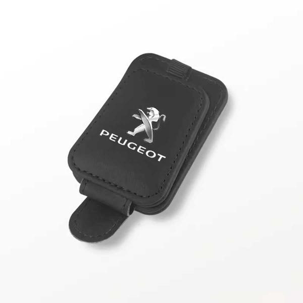 商品名:  DAPHGL Car Sunglasses Holder for Peugeot 308 408 508 205 206 208 3008 2008 4008 5008, Magnetic Leather Eyeglass Ha...