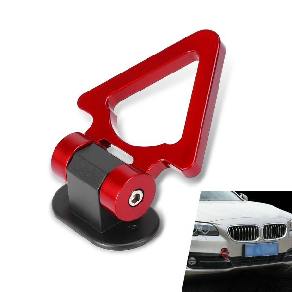 商品名:  icykale 1 PC Car Towing Trailer Hook, 3.46" x 4.72" ABS Triangle Bumper Trailer Pull Ring with 0.9" x 2.6" L-type ...