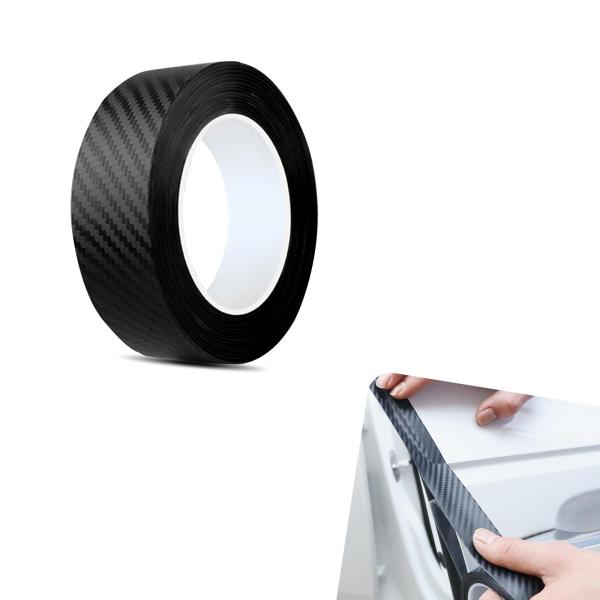 商品名:  Irinidig 1 PC Car Door Sill Protector, 1.96In x 3.3Ft Matte Carbon Fiber Texture Sports Decoration for Car Body Bu...