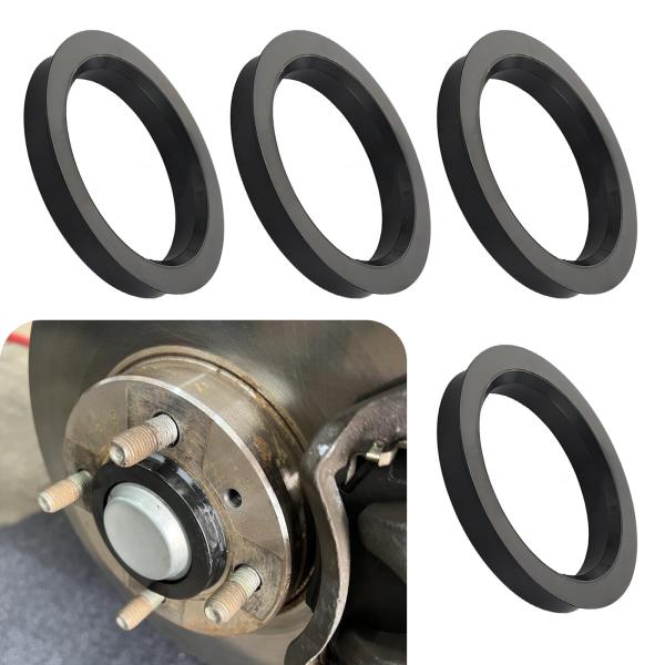 商品名: Irinidig 4個 カーホイールハブセンターリング 73.1mm-60.1mm プラスチックレデューサーリングアダプターリング ギャップを埋めて振動ホイール修正アクセサリを排除し、ほとんどの車/トラックにユニバーサル(ブラック...
