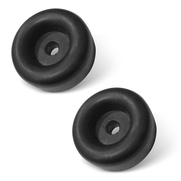 商品名: Irinidig 車用バンパーショックアブソーバーパッド 2.5インチ トレーラースロープドアバンパー ラウンドラバー 遮音バッファープロテクションパッド 7/16インチの穴付き トラックドア トレーラー ランプドア用 (ブラック...