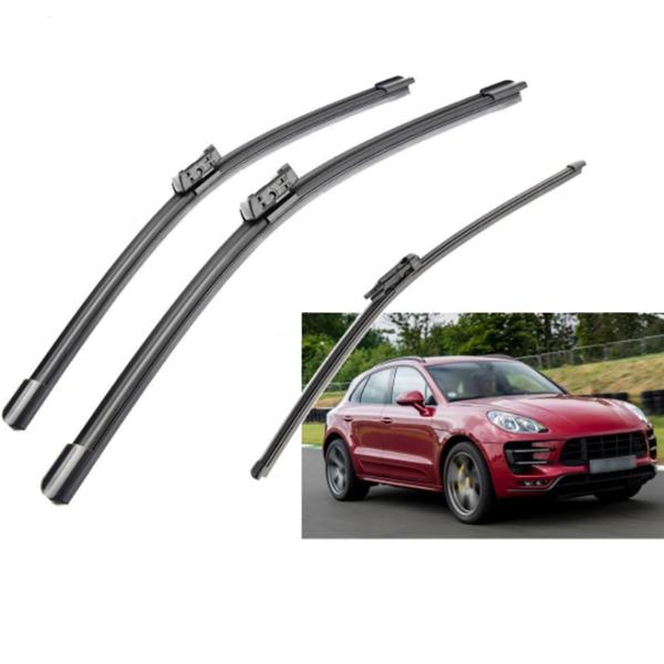 商品名:  3Pcs Windscreen Brushes Washer Replacement Parts Car Front Rear Wiper Blades Compatible with Porsche Macan 95B 201...