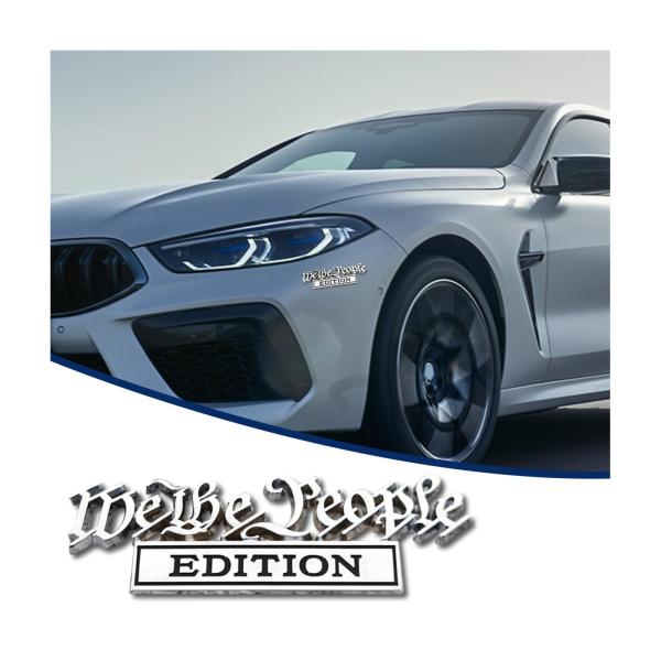 商品名:  We The People Edition Emblems,3D Full Metal Car Decals with Strong Adhesive, Personalized Decoration Labels Car Ba...