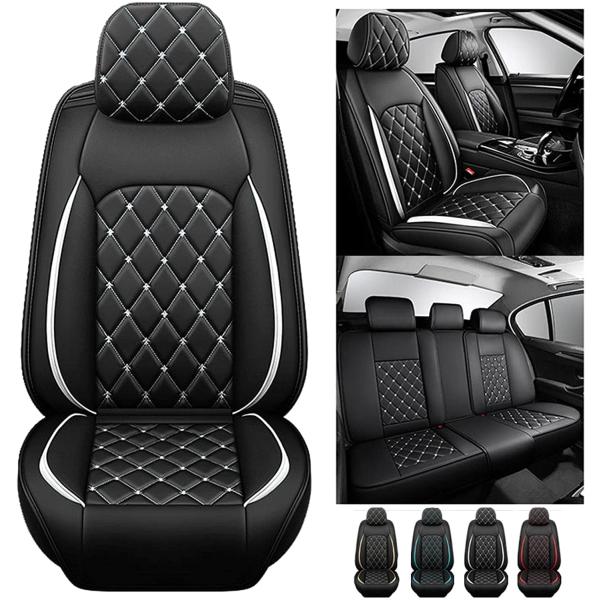 商品名:  Car Seat Cover Full Set Leather Waterproof, for Citroen C3 Pluriel(HB) 2003-2021, Universal Breathable 5-Seat Car ...