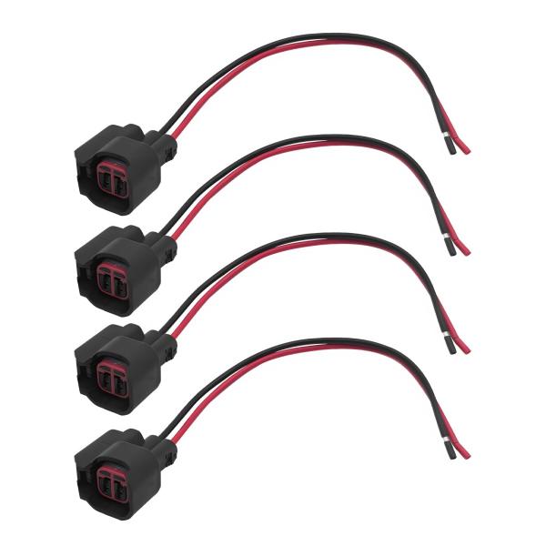 商品名:  Yourkar 4 PCS Car Fuel Injector Connector, EV6 EV14 Fuel Injector Connectors with Wire, Pigtail Connector Plug Wir...