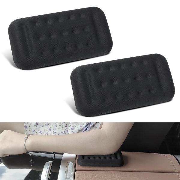 商品名: dawfall 車用アームレスト肘パッド 2個 5.1インチ x 2.5インチ 低反発スポンジ ソフトタッチ 圧力リリーフ 地面滑り止めアームレストパッド ポータブル補助トラベルアクセサリー ほとんどの車に対応 (ブラック) da...