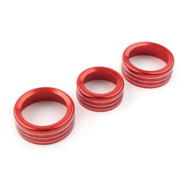 商品名:  generic Cnamid5 3 Pcs Center Console Air Conditioning Switch Knob Ring Cover Trims Red for Alfa Romeo Giulia Stelv...