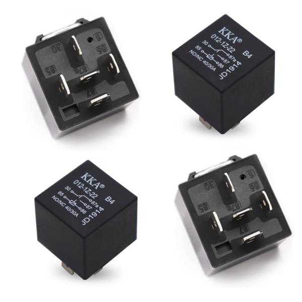商品名:  Neferta 4 PCS Car 5-pin Relay, DC 12V 40A Full Copper Pin No Back Flame Retardant Shell Waterproof Conversion Star...