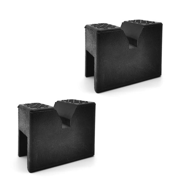 商品名:  Sumjig 2 PCS Car Jack Stand Pad, 2.45" x 1.96" x 1.73" Non-slip Texture Design Rubber Slotted Frame Rail Clip Weld...