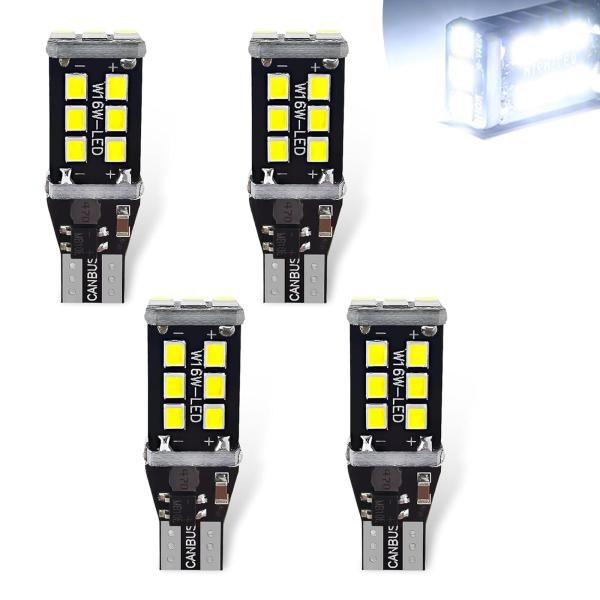 商品名:  DYEKNEE Pack-4 Car T15 LED Reversing Light, W16W 912 921 906 Stable IC Decoded Driver Canbus Error-free Bulb Repla...