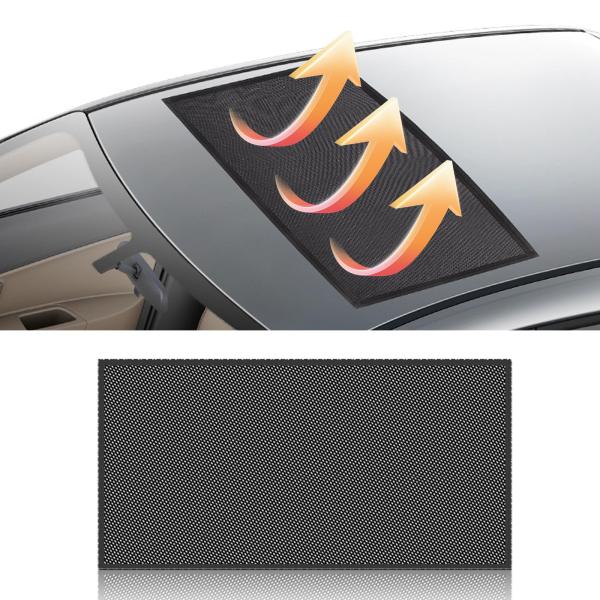 商品名: DYEKNEE 車用サンルーフサンシェード1点、39.4インチ x 25.5インチ フリーベンチレーション 防塵 干渉防止プロテクター 断熱および車両冷却カバー 車の吸着用 日焼け防止カバー (ブラック) DYEKNEE 1 PC...