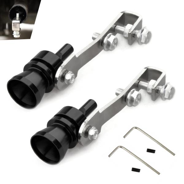 商品名:  DYEKNEE Pack-2 Car Exhaust Pipe Turbine Whistle, 4.06" x 0.91" Sound Wave Imitator Booster, Alloy High Temperature...