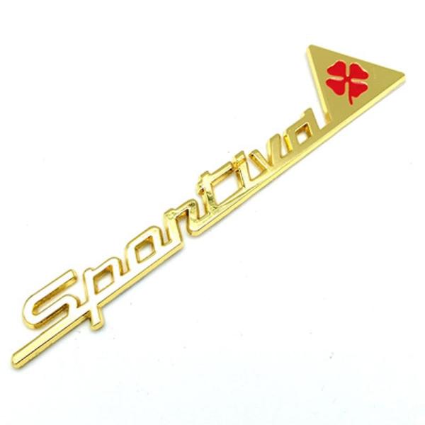 商品名:  Car Emblems for Alfa Romeo 4C 8C Giulia Stelvio Quadrifoglio GTV Tonale, Car Front and Rear Hood Trunk Grille 3D B...