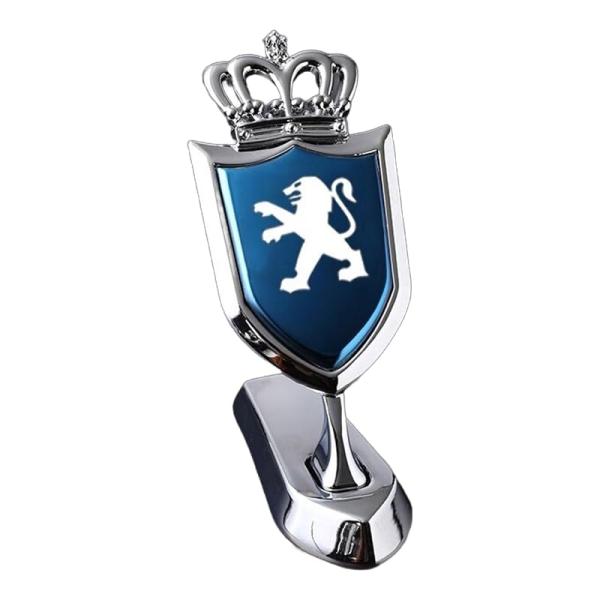 商品名:  Car Emblems for Peugeot 5008 2013-2017, Car Front and Rear Hood Trunk Grille 3D Badge Decals Emblems Metal Plastic...